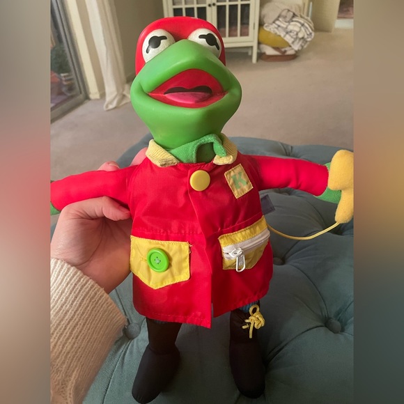 Toys | Mattel Kermit The Frog Doll Fireman Muppets | Poshmark